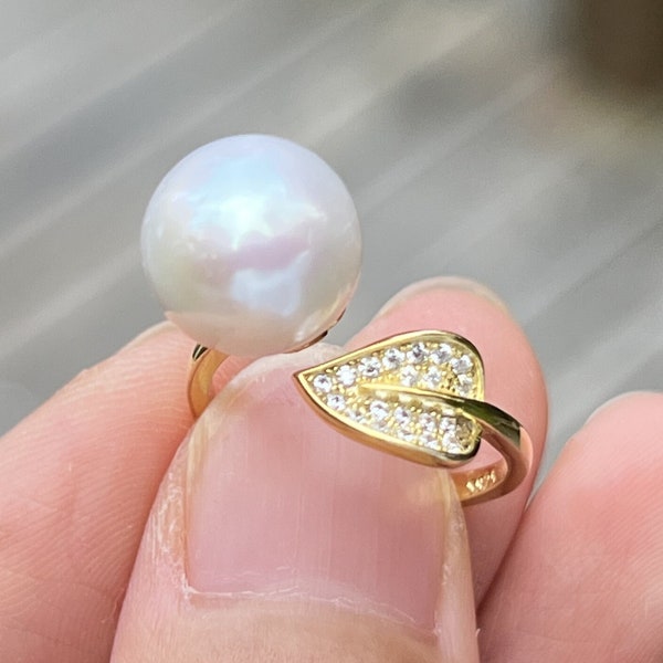 Big Pearl Ring - Etsy