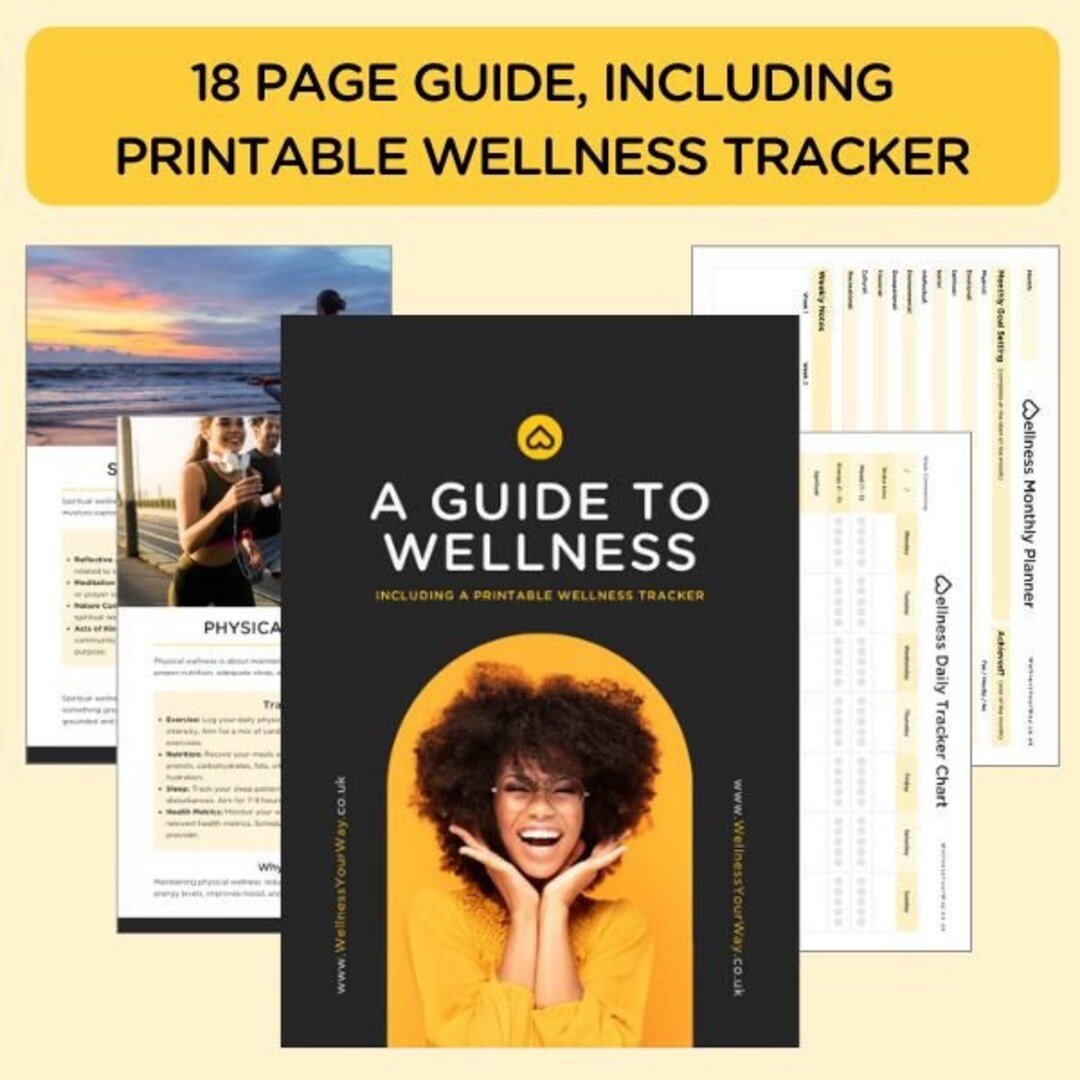 Wellness Digital Guide & Printable Wellness Tracker - Etsy UK
