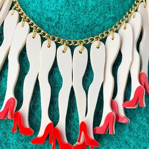 Leg Necklace, Plastic Jewellery, Perspex Jewellery, Acrylic Jewellery ...