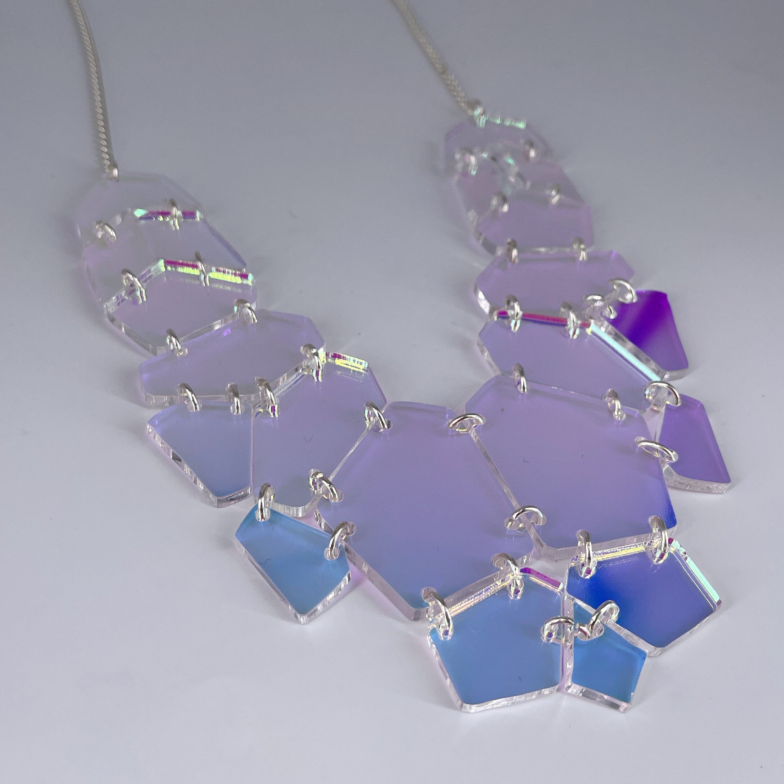 Armour Necklace, Perspex Jewellery, Handmade Jewellery, Statement ...