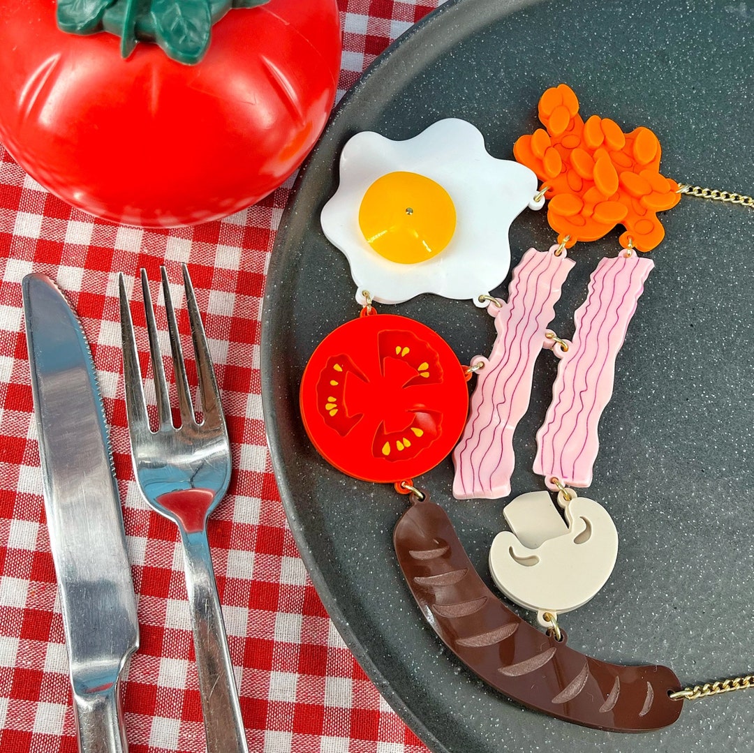 Big Breakfast Necklace, Plastic Jewellery, Statement Jewellery ...