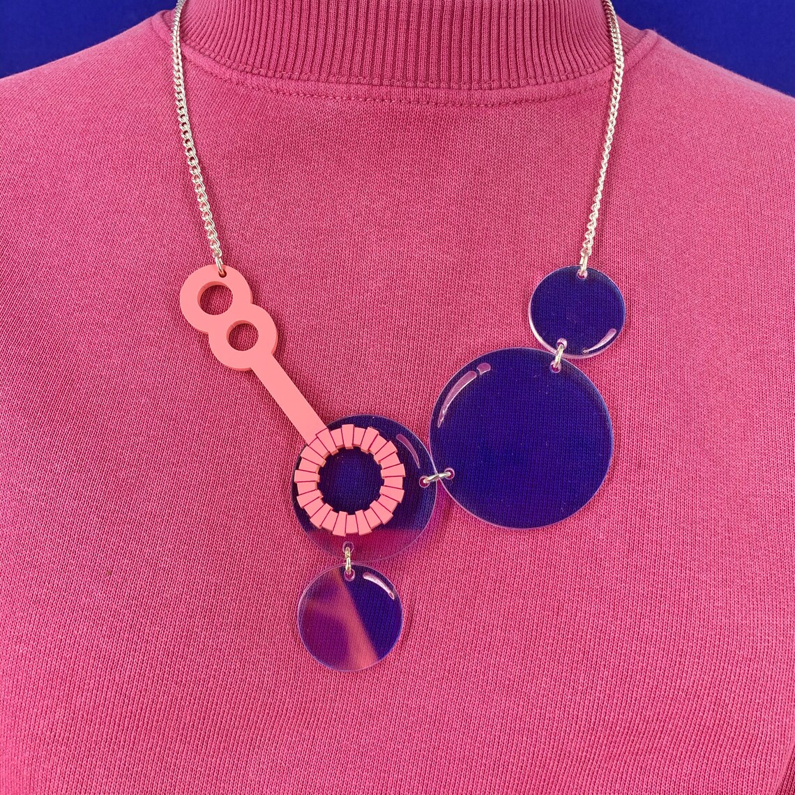 Bubble necklace perspex jewellery plastic jewellery acrylic | Etsy