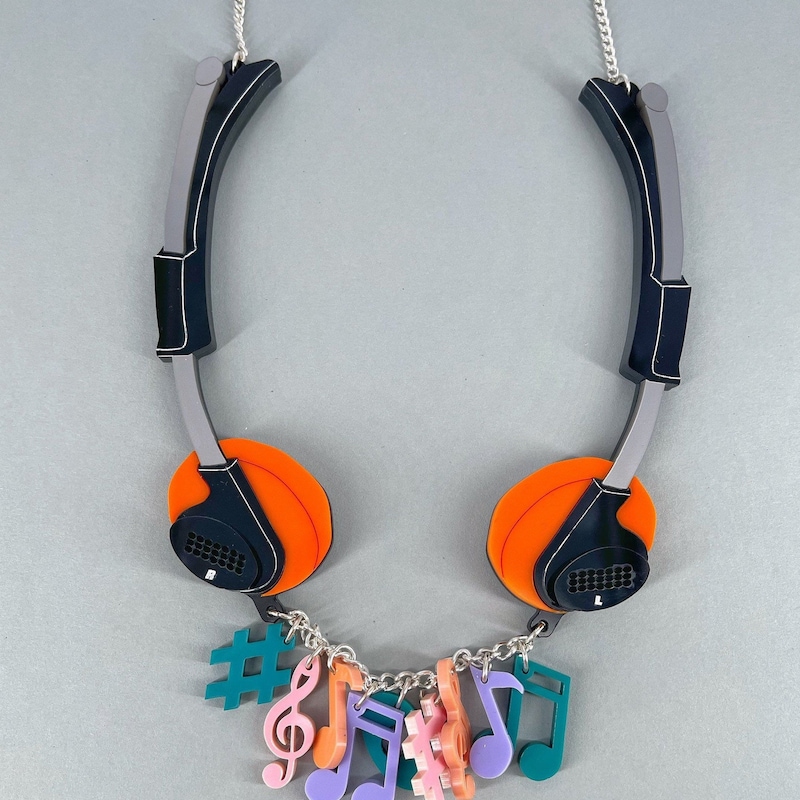 Headphones Necklace - Etsy UK