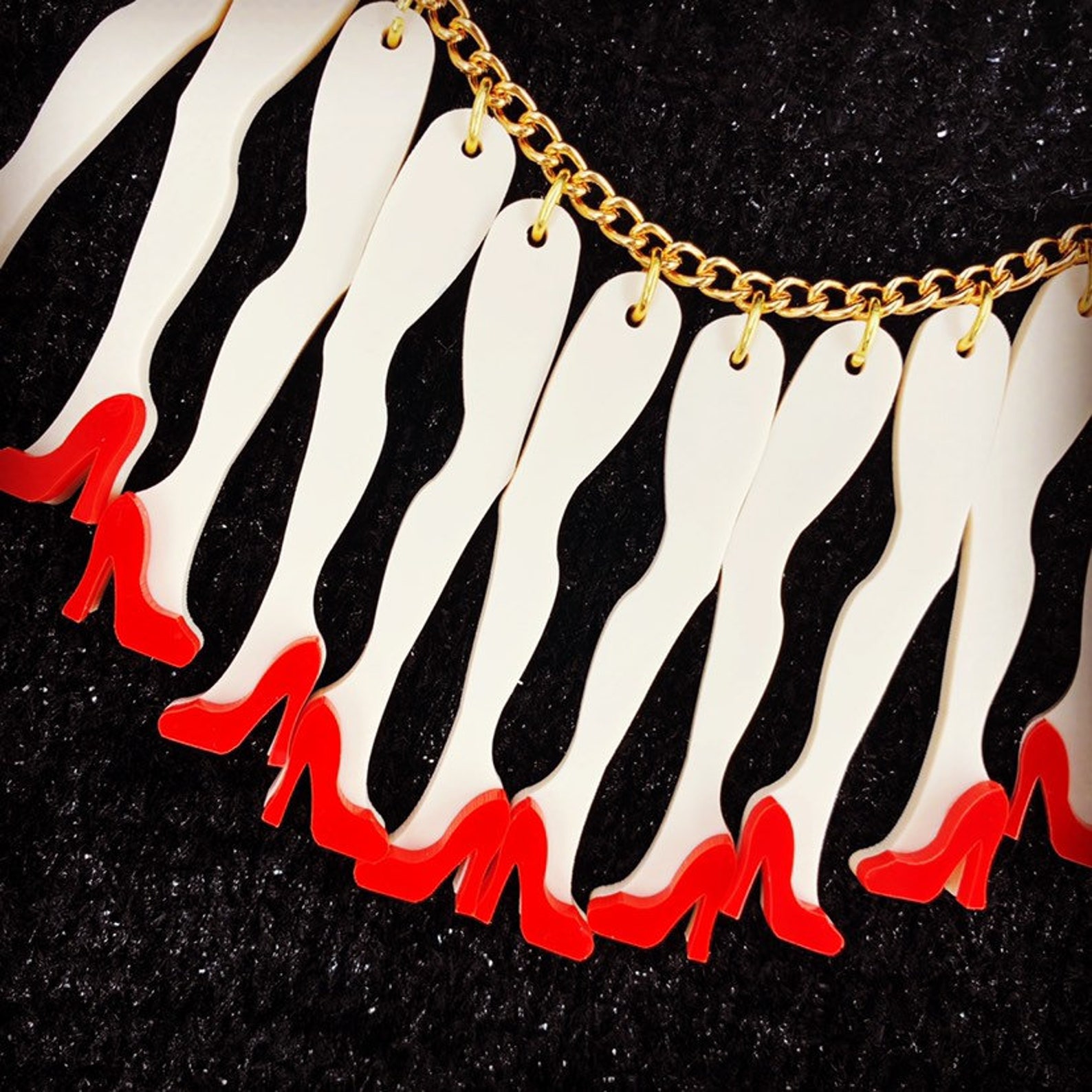 Leg Necklace Plastic Jewellery Perspex Jewellery Acrylic | Etsy