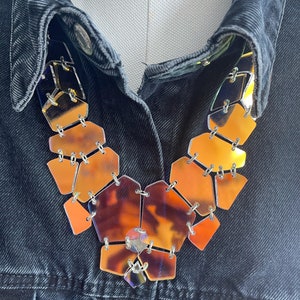 Armour Necklace, Perspex Jewellery, Handmade Jewellery, Statement ...