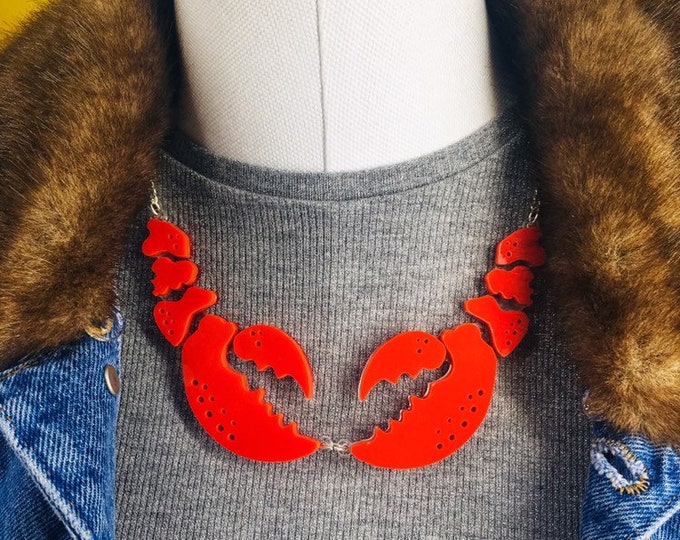 Lobster Necklace, Perspex Jewellery, Perspex Jewelry, Acrylic Jewellery ...