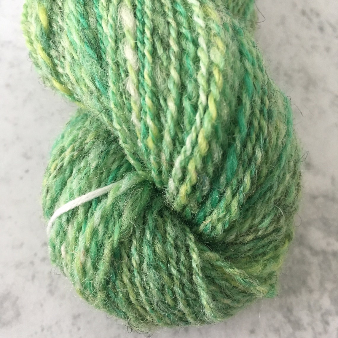 Sage Green, Hand Spun, 100% Wool, DK Weight Yarn, 46g, 119m - Etsy