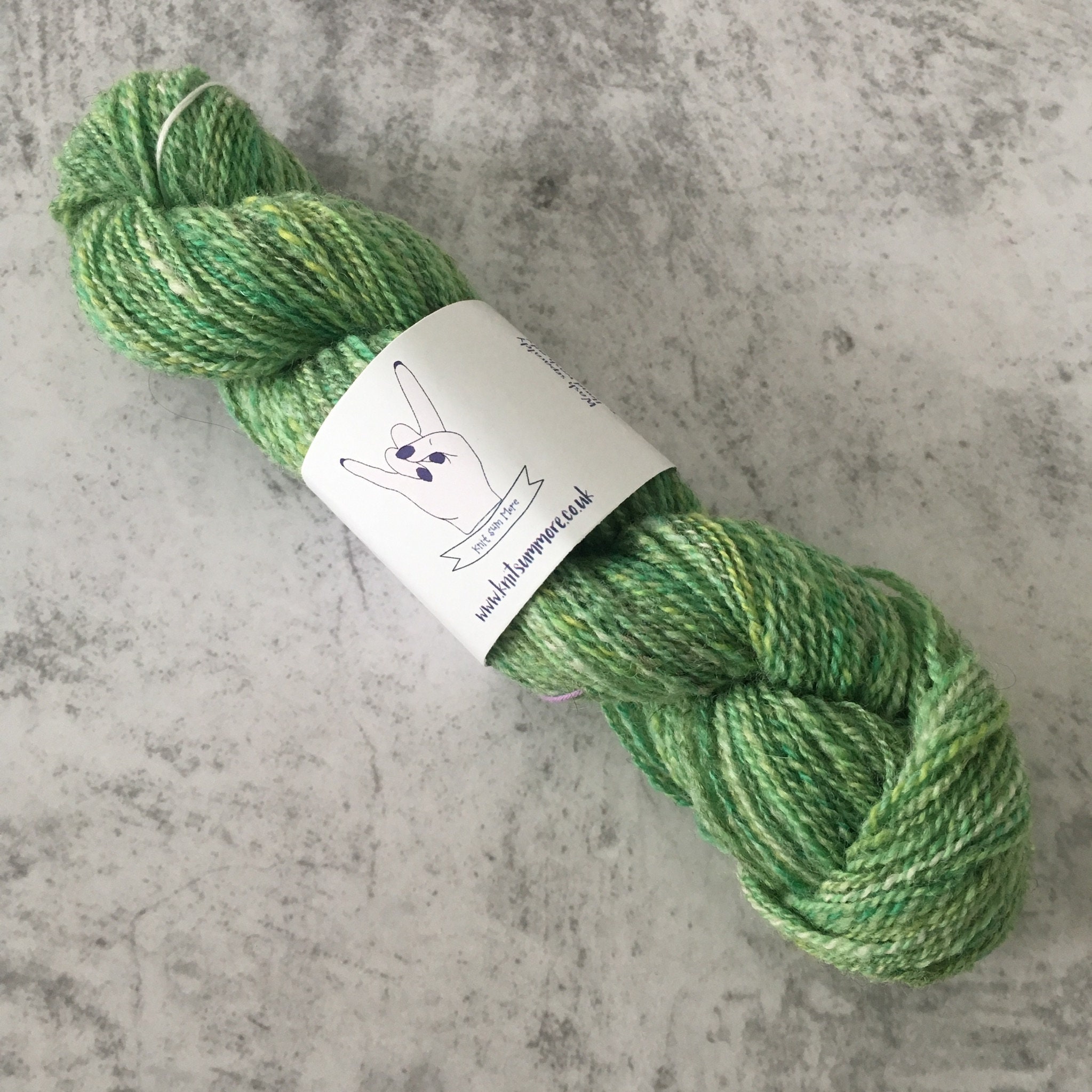 Sage Green, Hand Spun, 100% Wool, DK Weight Yarn, 46g, 119m - Etsy