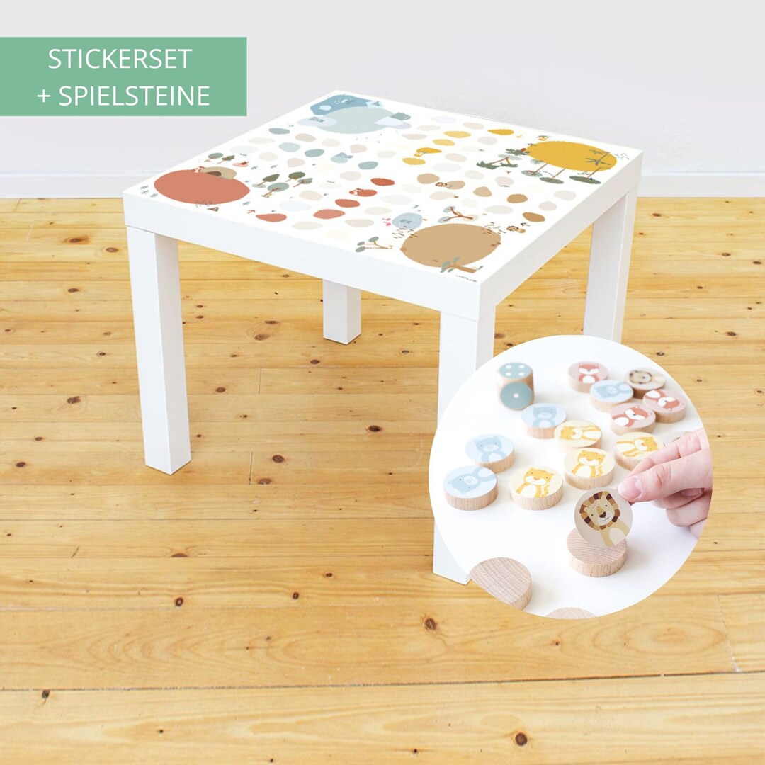 Sticker Game Table IKEA LACK Board Games Dice Game - Etsy