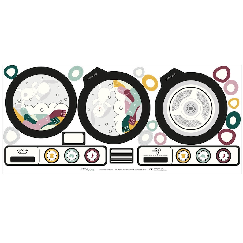 Sticker for DIY Children's Washing Machine and Dryer - Etsy