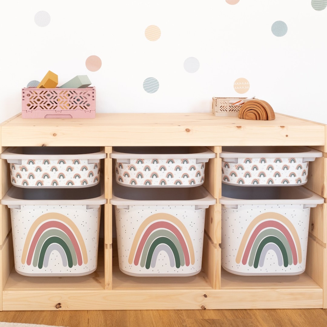 Rainbow Adhesive Film for IKEA TROFAST Box - Etsy