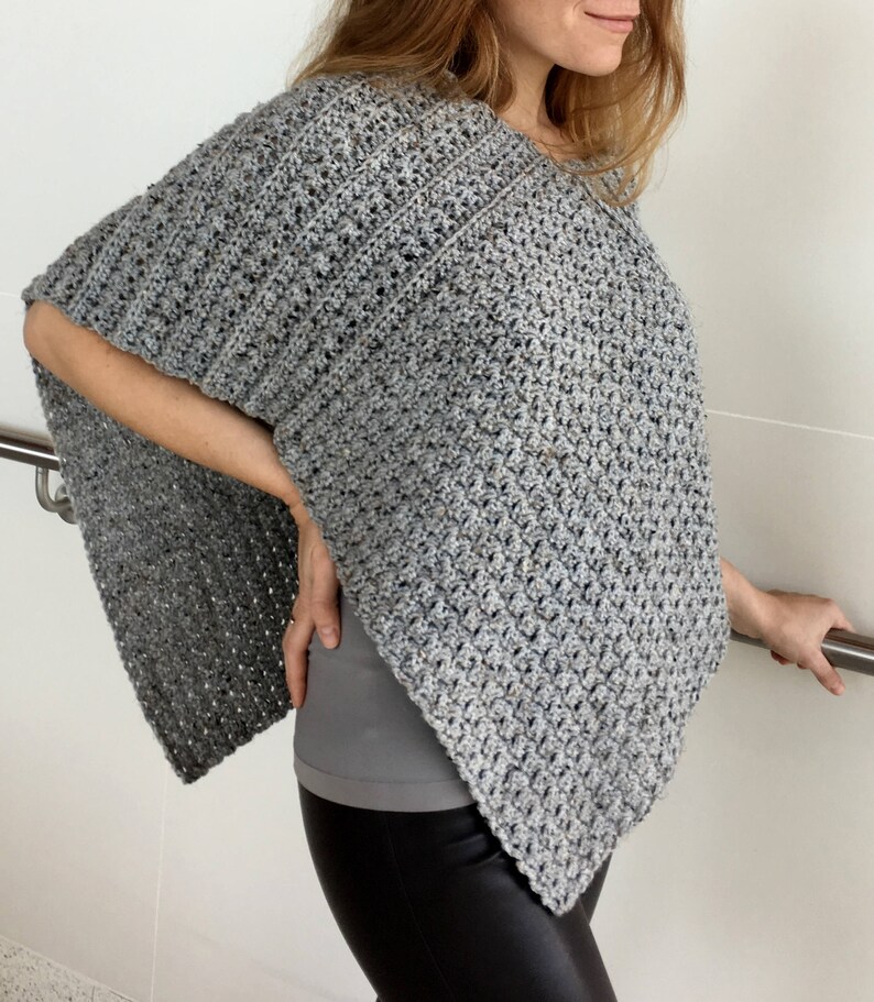 Crochet Sweater PATTERN, Poncho Pattern, Crochet Wrap Pattern, Crochet ...
