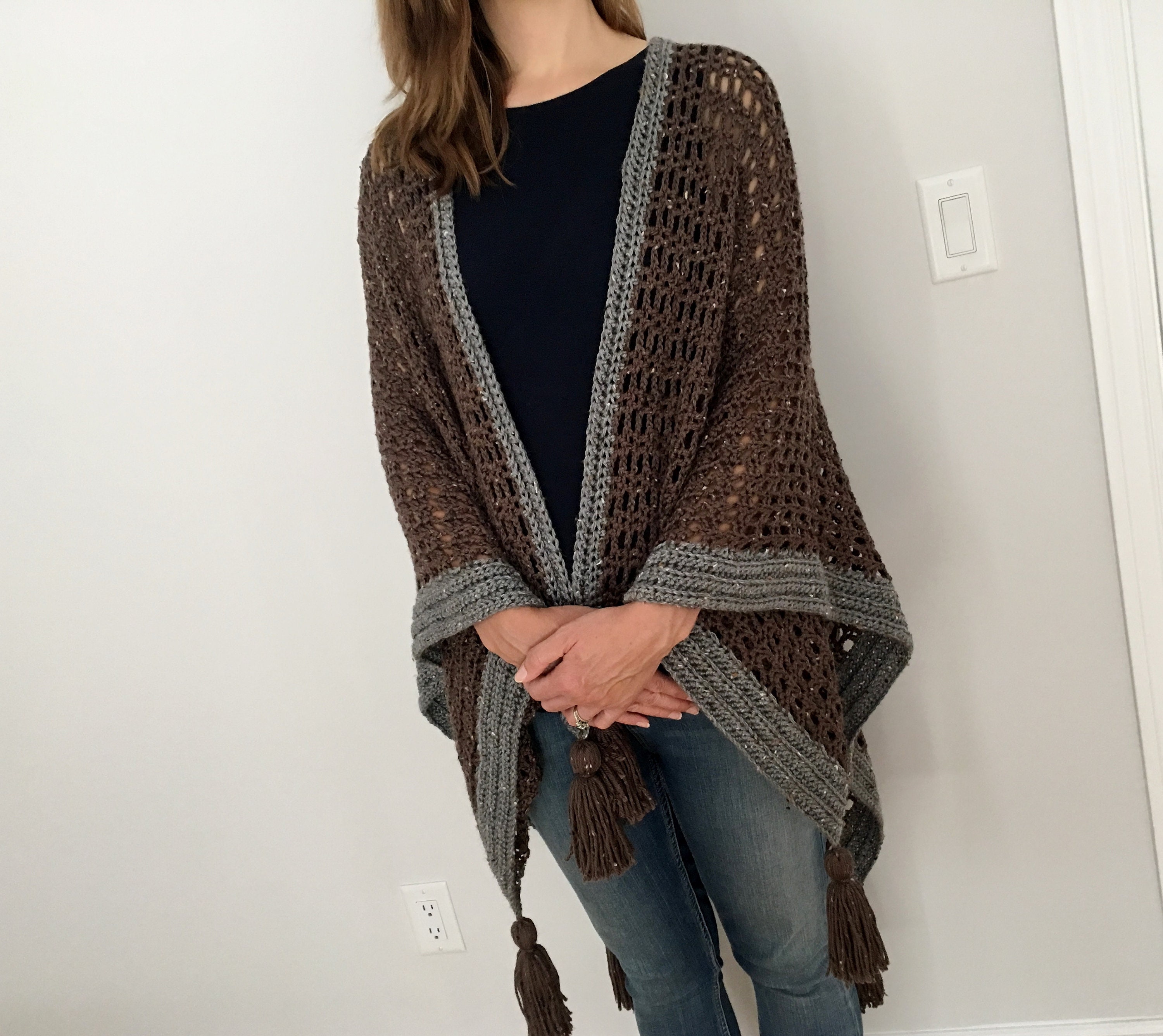 Easy Crochet Ruana PATTERN Crochet Wrap Pattern Easy Crochet | Etsy