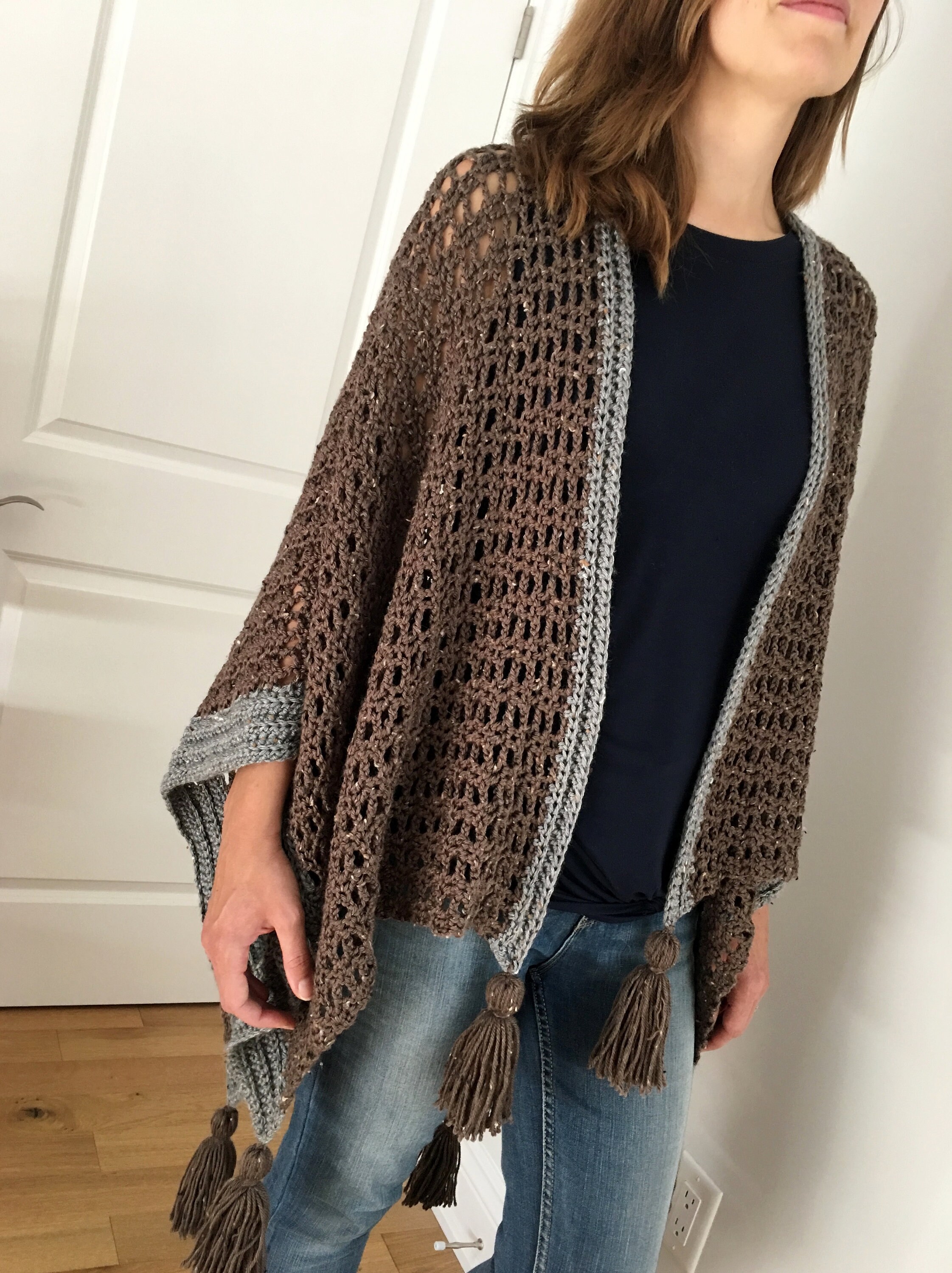 Easy Crochet Ruana PATTERN Crochet Wrap Pattern Easy Crochet | Etsy