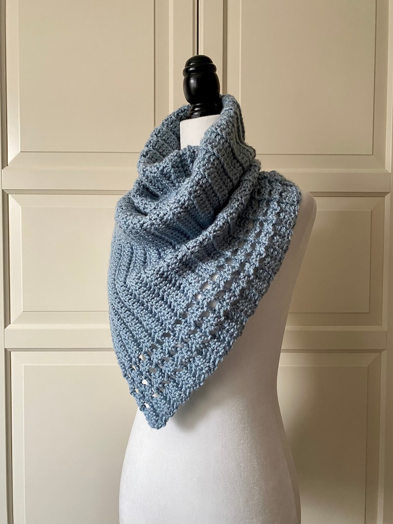 Beginner Button Wrap Scarf Crochet Cowl Pattern Easy Scarf | Etsy