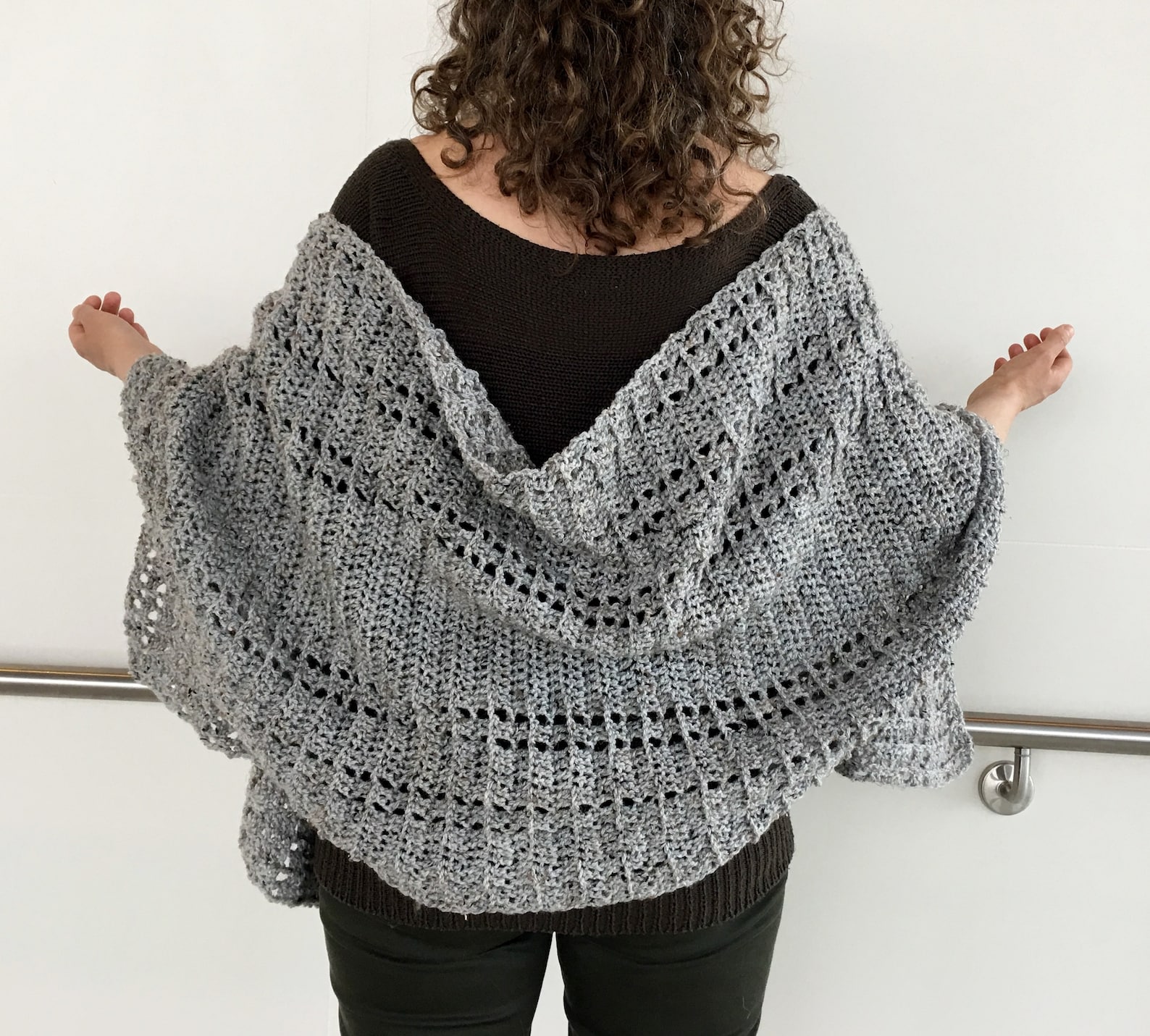 Easy Crochet Wrap PATTERN, Crochet Shawl Pattern, Womens Easy Crochet ...