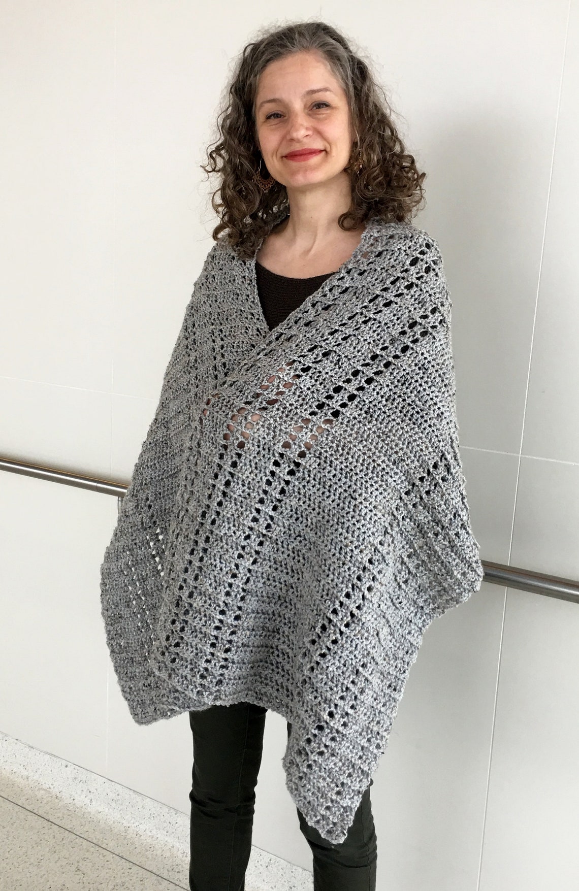 Easy Crochet Wrap PATTERN Crochet Shawl Pattern Womens Easy - Etsy