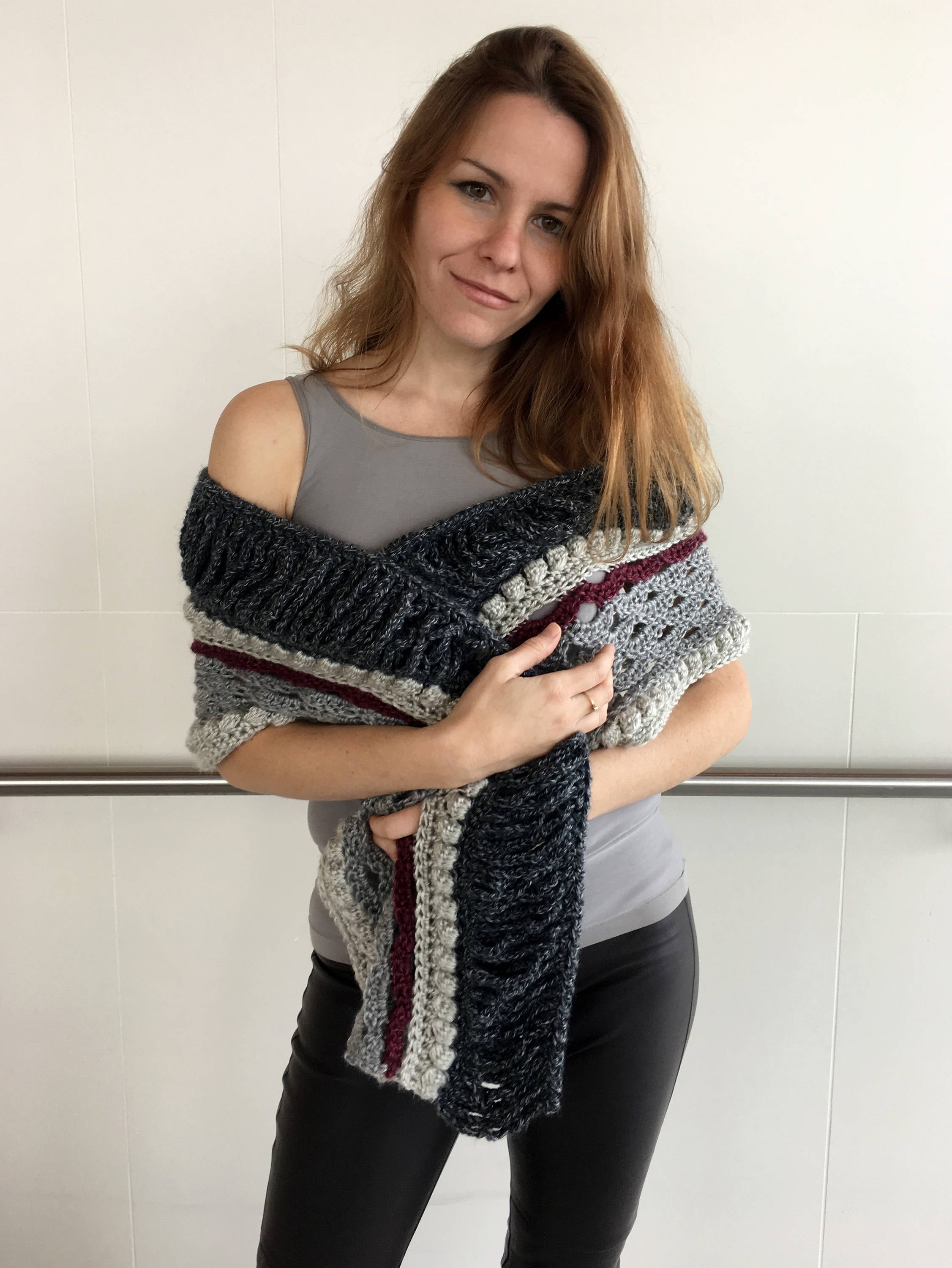 Crochet Shawl PATTERN, Crochet Wrap Pattern, Scarf Pattern, Womens ...