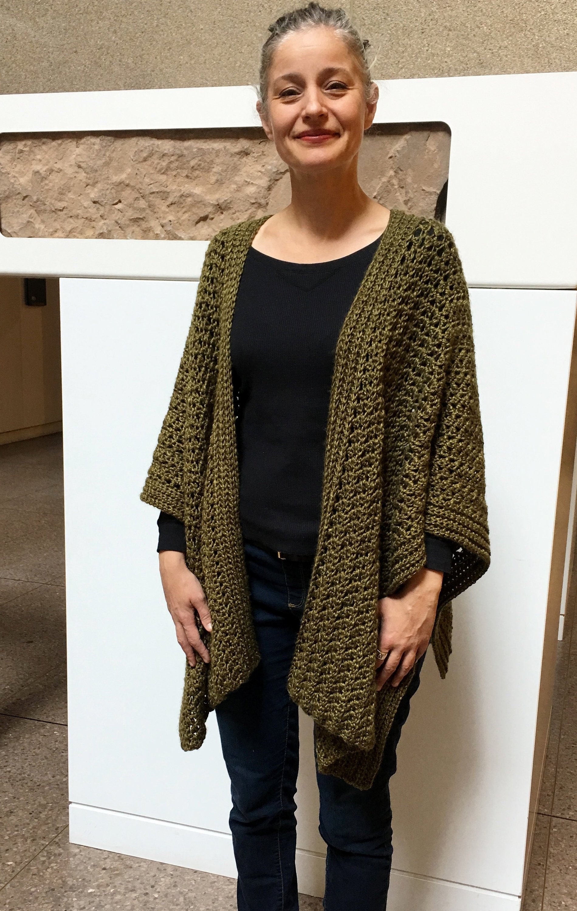 Crochet Wrap Shawl PATTERN Ruana Pattern Crochet Crochet - Etsy Canada