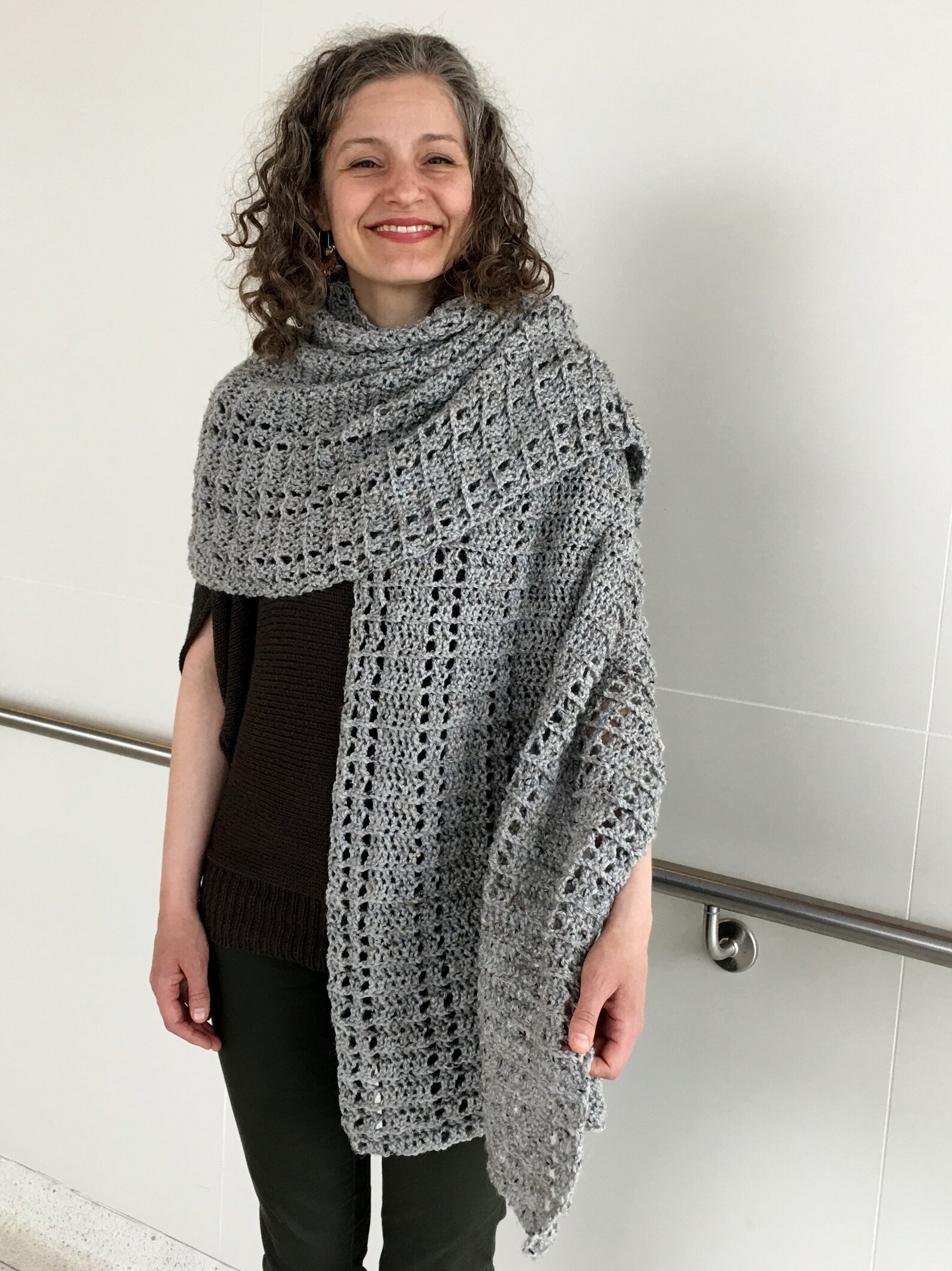 Easy Crochet Wrap PATTERN, Crochet Shawl Pattern, Womens Easy Crochet ...