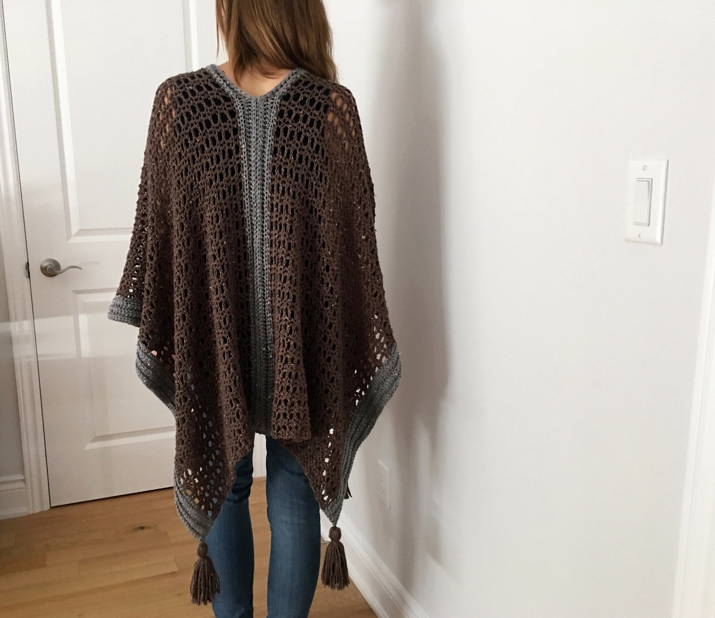 Easy Crochet Ruana PATTERN Crochet Wrap Pattern Easy Crochet | Etsy