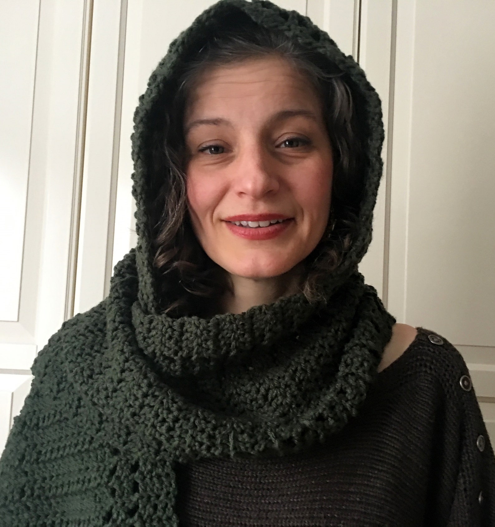 Crochet Hooded Scarf PATTERN, Scoodie Crochet Pattern, Hooded Scarf ...