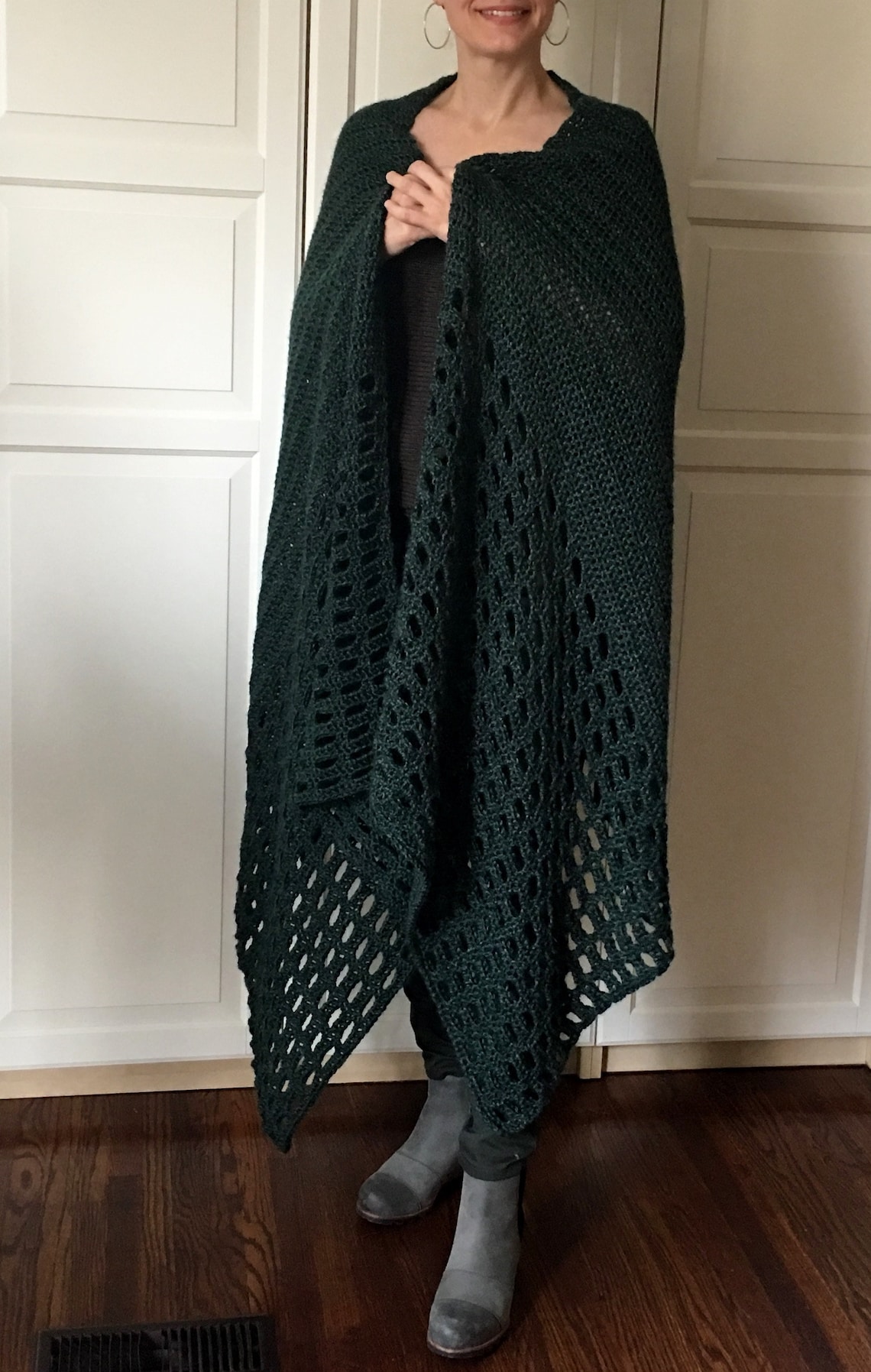 EASY Crochet Wrap PATTERN Easy Shawl Pattern Blanket Wrap | Etsy