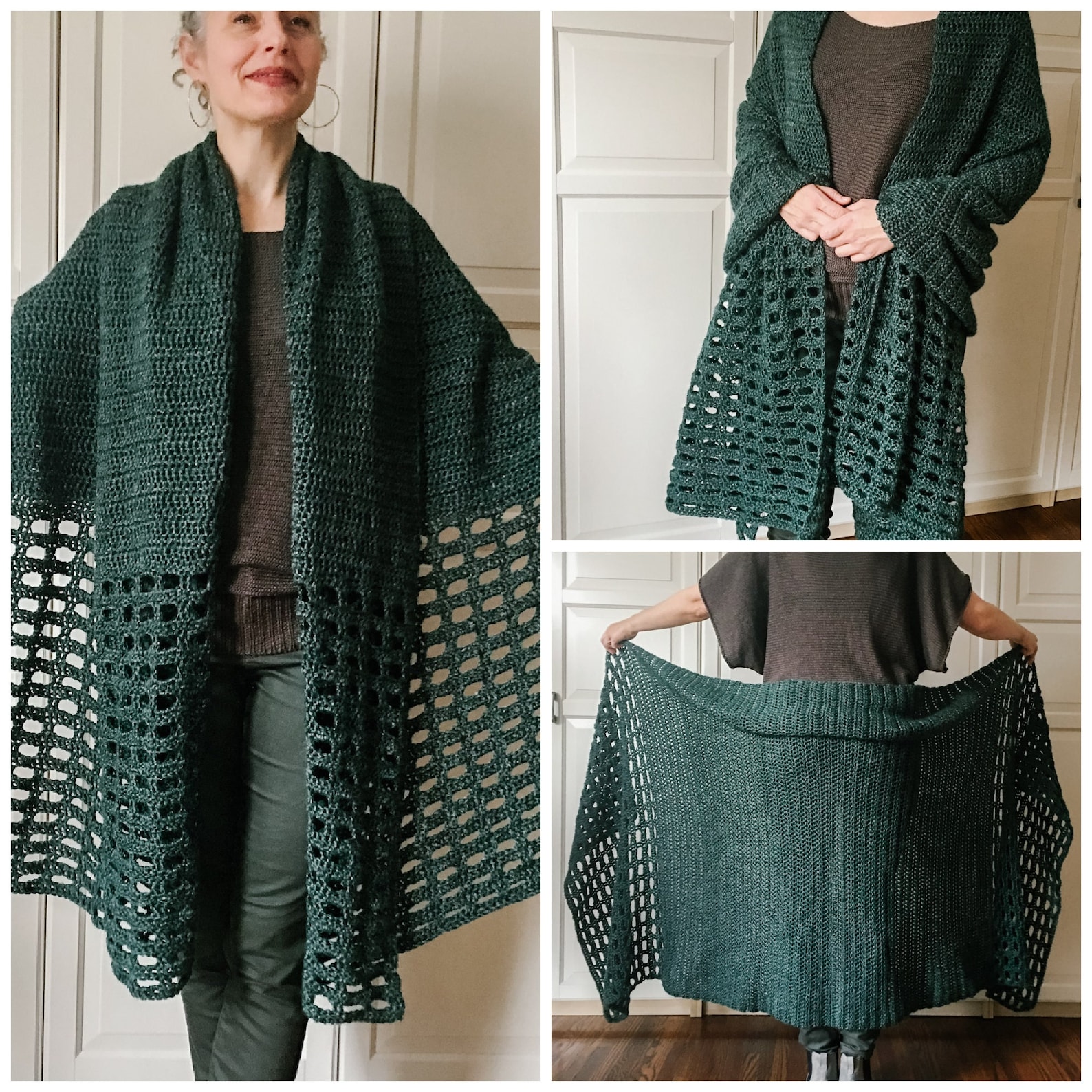 EASY Crochet Wrap PATTERN Easy Shawl Pattern Blanket Wrap - Etsy