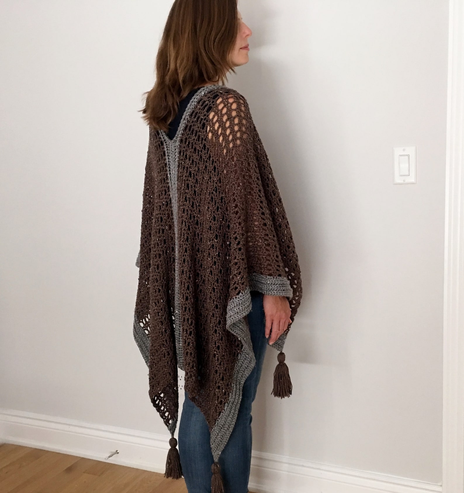 Easy Crochet Ruana PATTERN Crochet Wrap Pattern Easy Crochet - Etsy