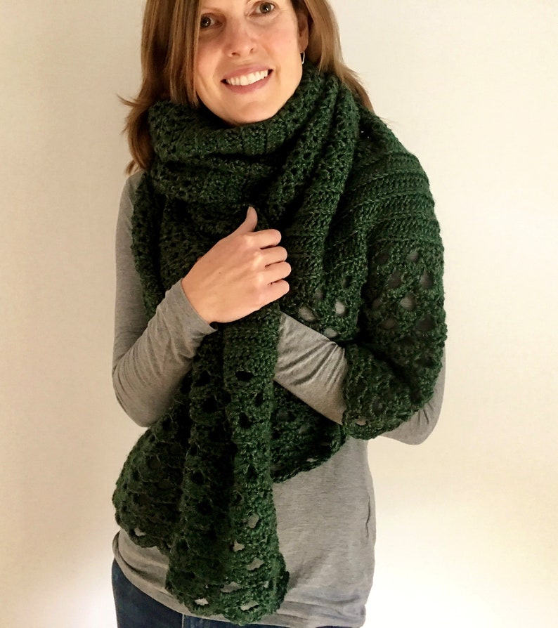 Crochet Wrap PATTERN Crochet Scarf Pattern for Women Crochet | Etsy Canada