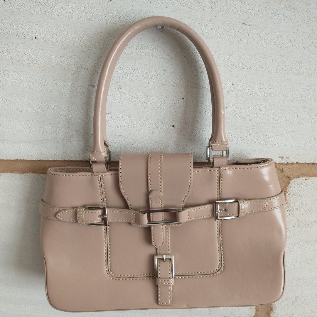 Vintage Beige Handbag by NEXT Large Grab Bag 1990 - Etsy
