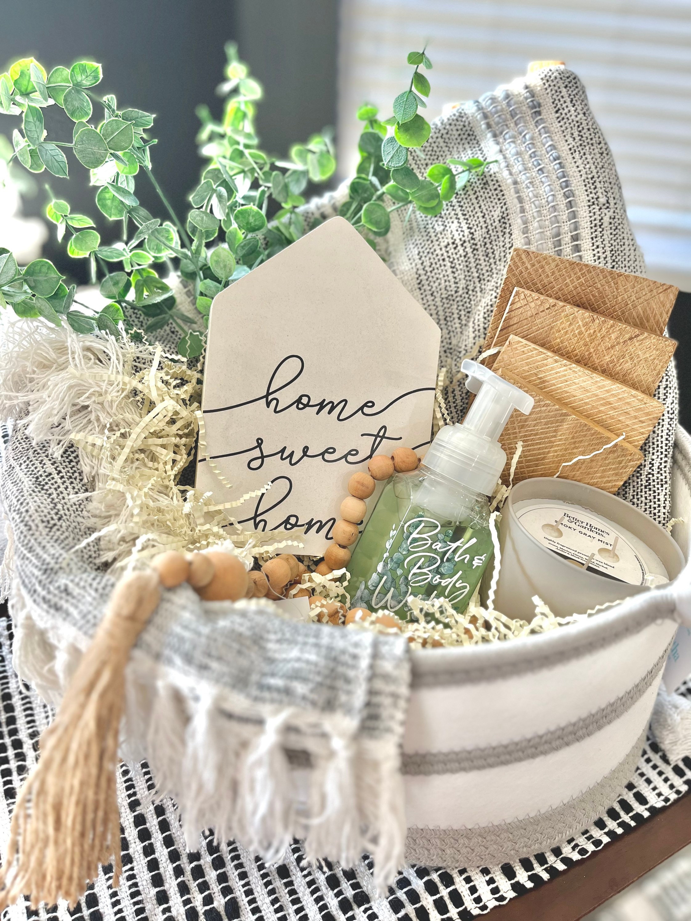 Cozy House Warming Closing Gift Basket - Etsy