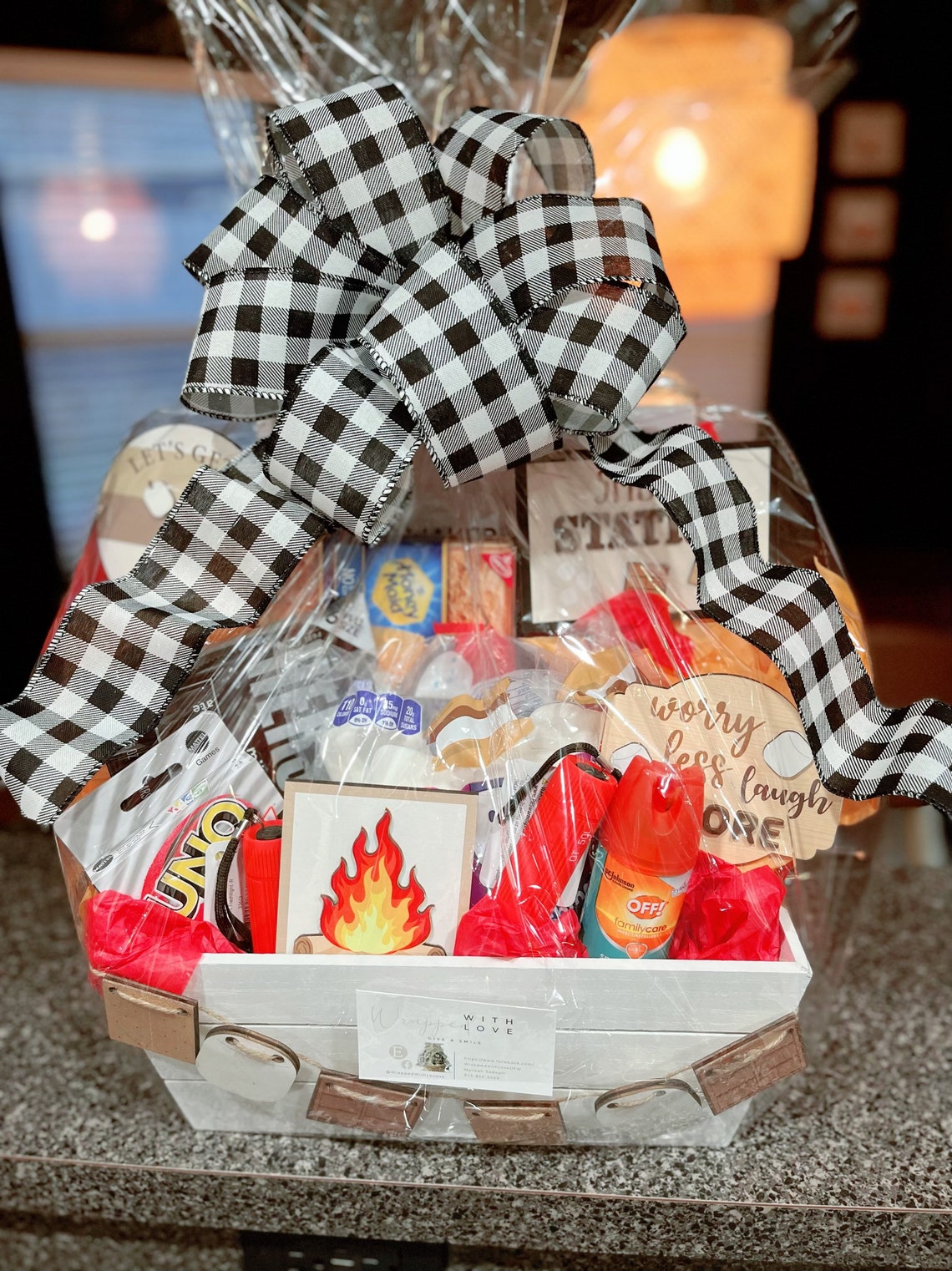 S’mores Camping Summer Family Gift Basket - Etsy