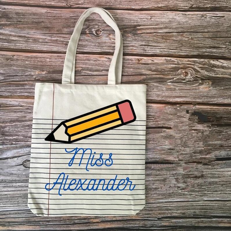 Notebook Paper Tote and Pencil Bag - Etsy