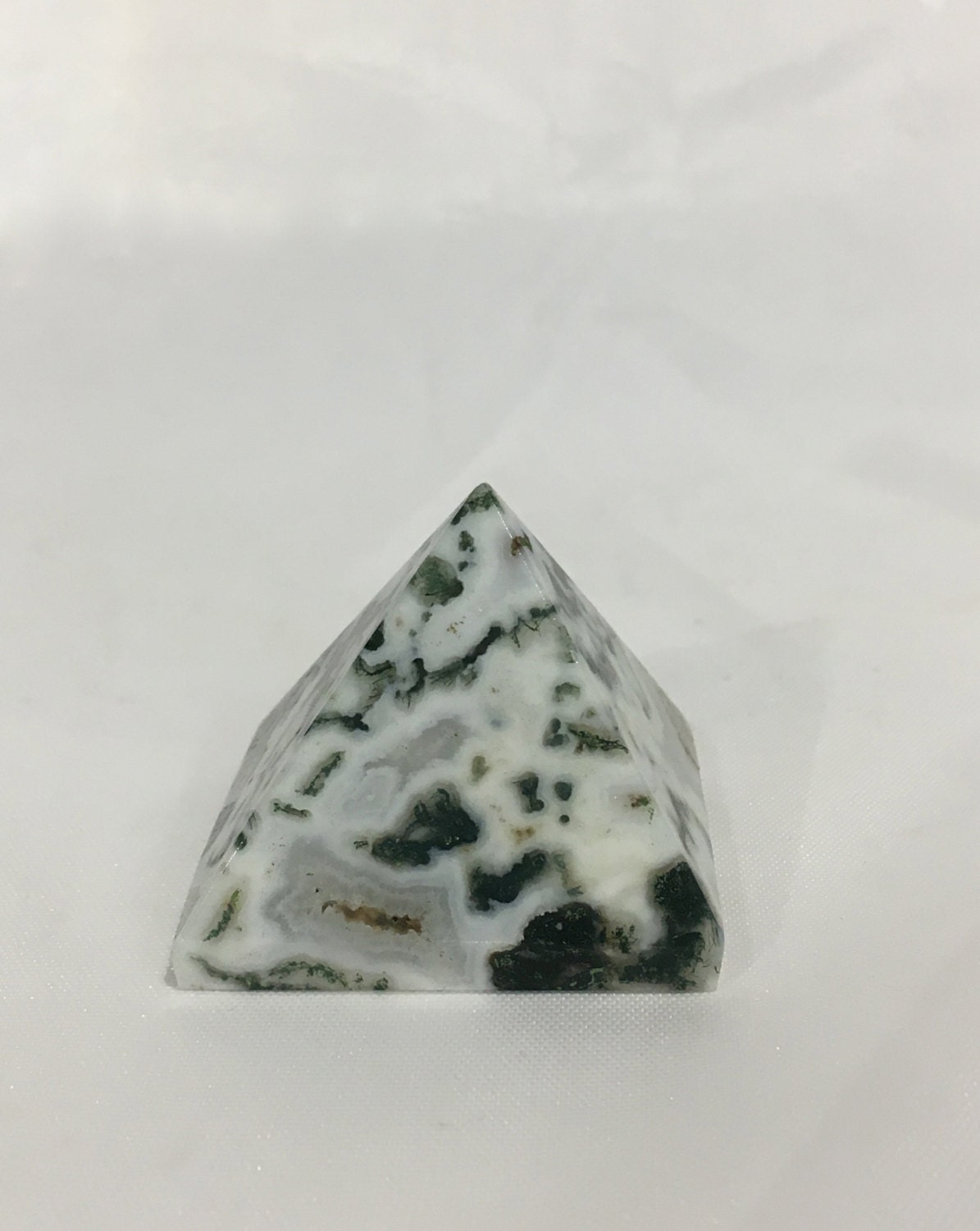 TREE AGATE Pyramid// Tree Agate// Crystal PYRAMID// Agate Pyramid ...