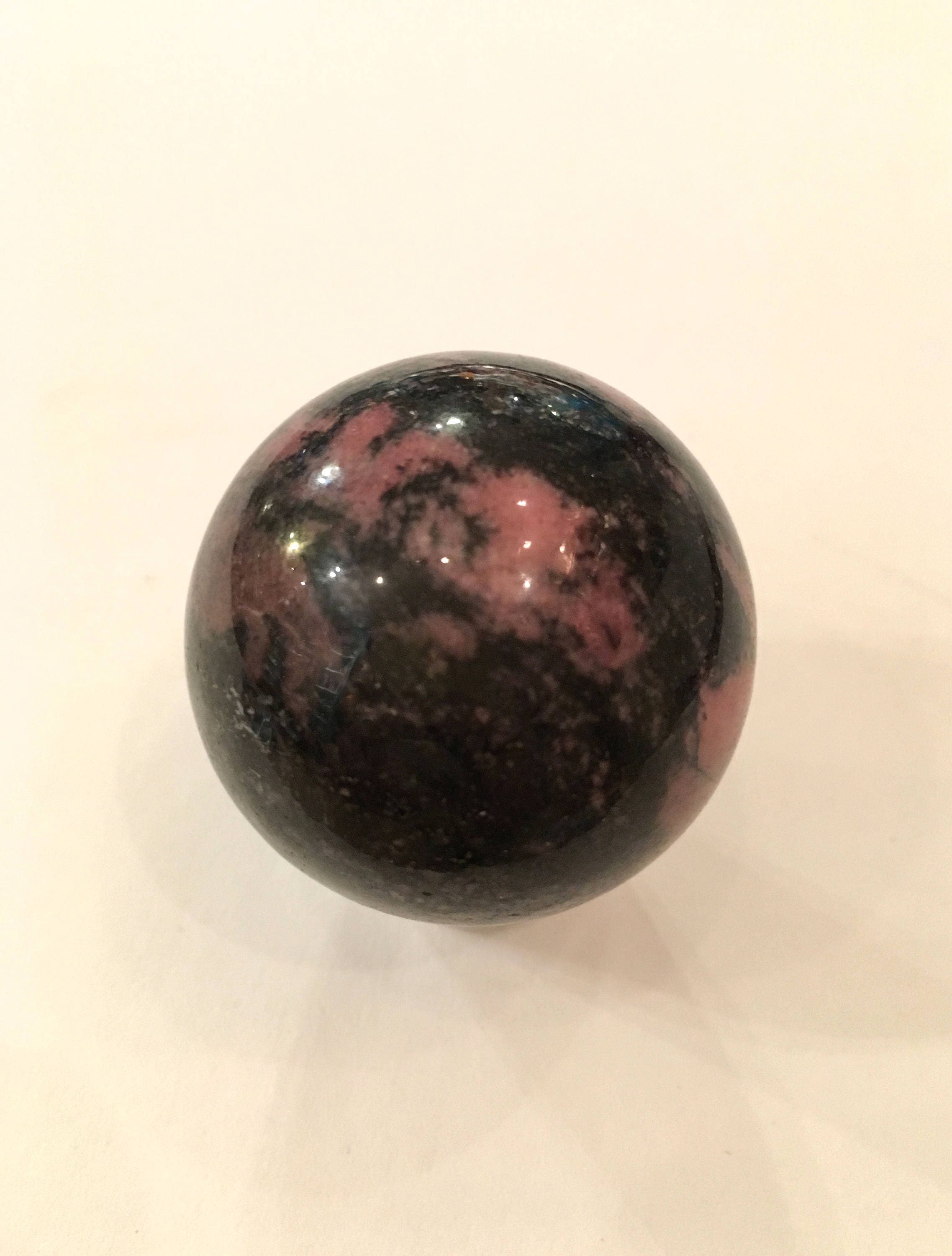 RHODONITE Sphere// Crystal Sphere// Rhodonite Orb// Rhodonite// Healing ...
