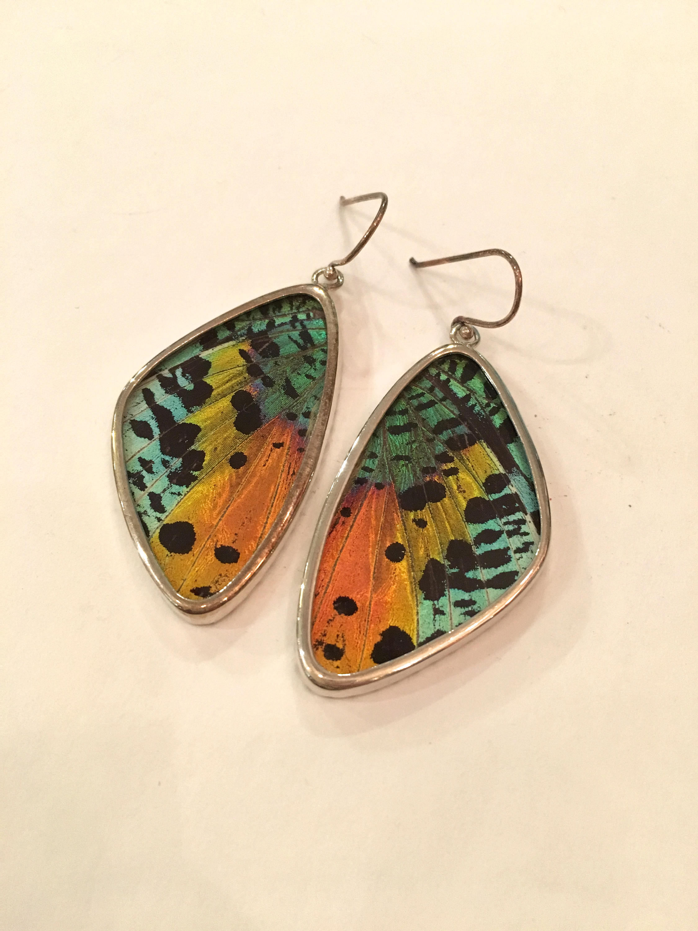 SUNSET MOTH Butterfly Wing Earrings// Butterfly Wing Jewelry ...