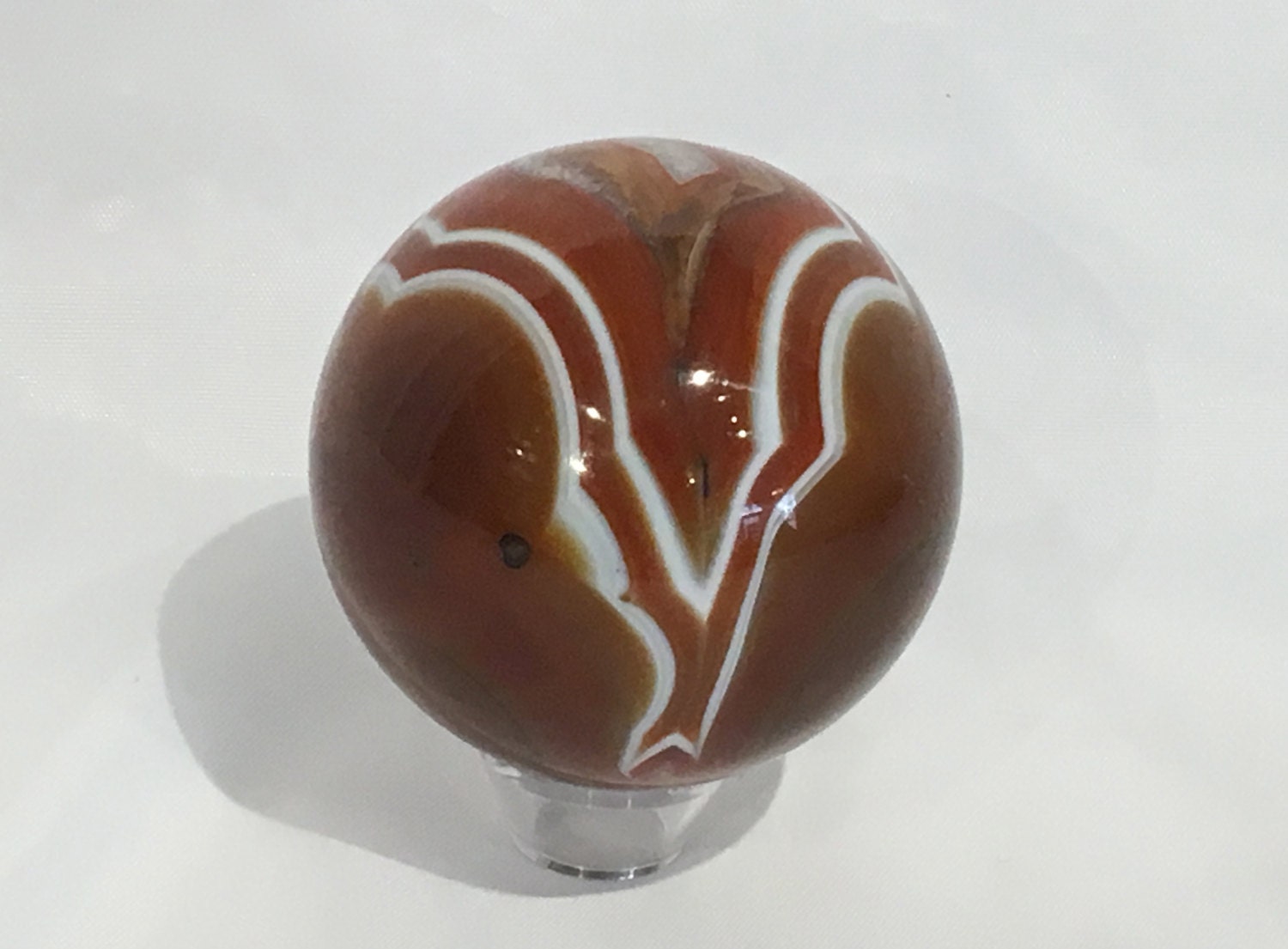 AGATE Sphere// RED Agate Sphere// Crystal Sphere// Red Agate// Healing ...