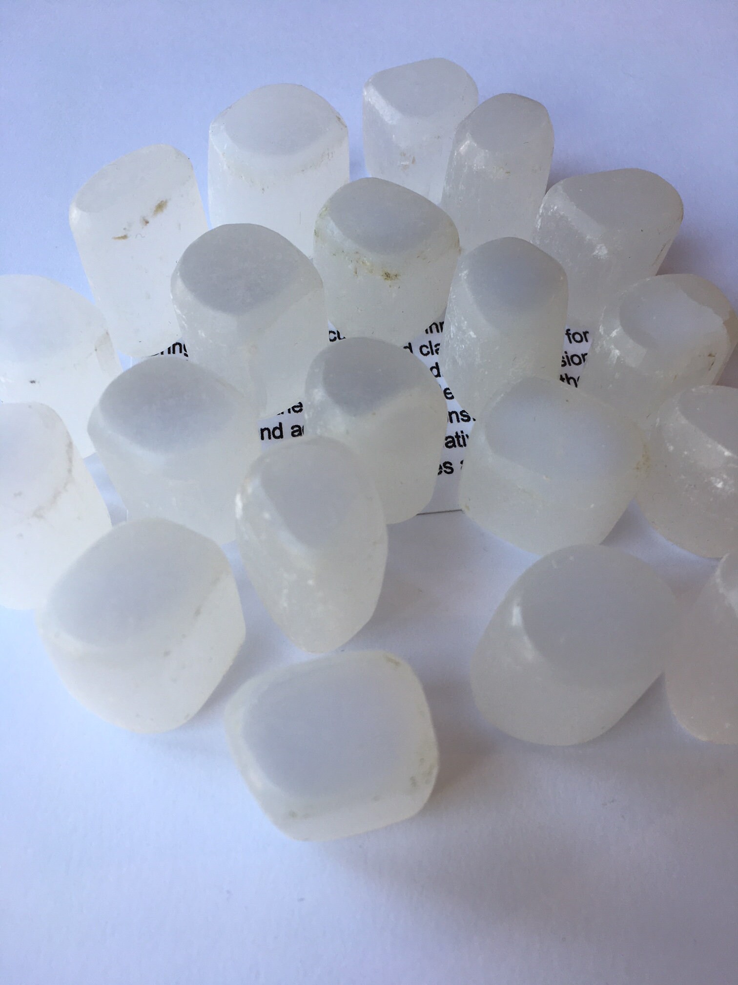Beautiful Tumbled ULEXITE Healing Gemstone// Tumbled Ulexite/ Tumbled ...