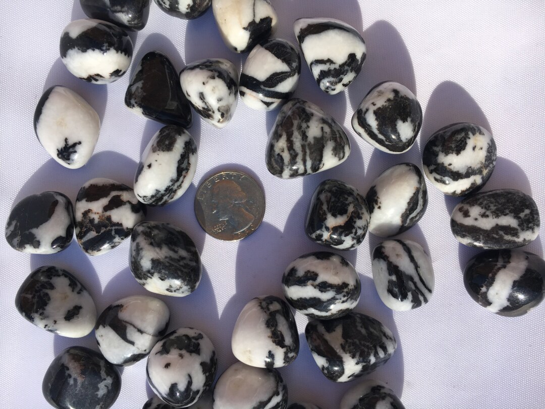 Beautiful Tumbled ZEBRA JASPER Healing Gemstone// Tumbled Jasper ...