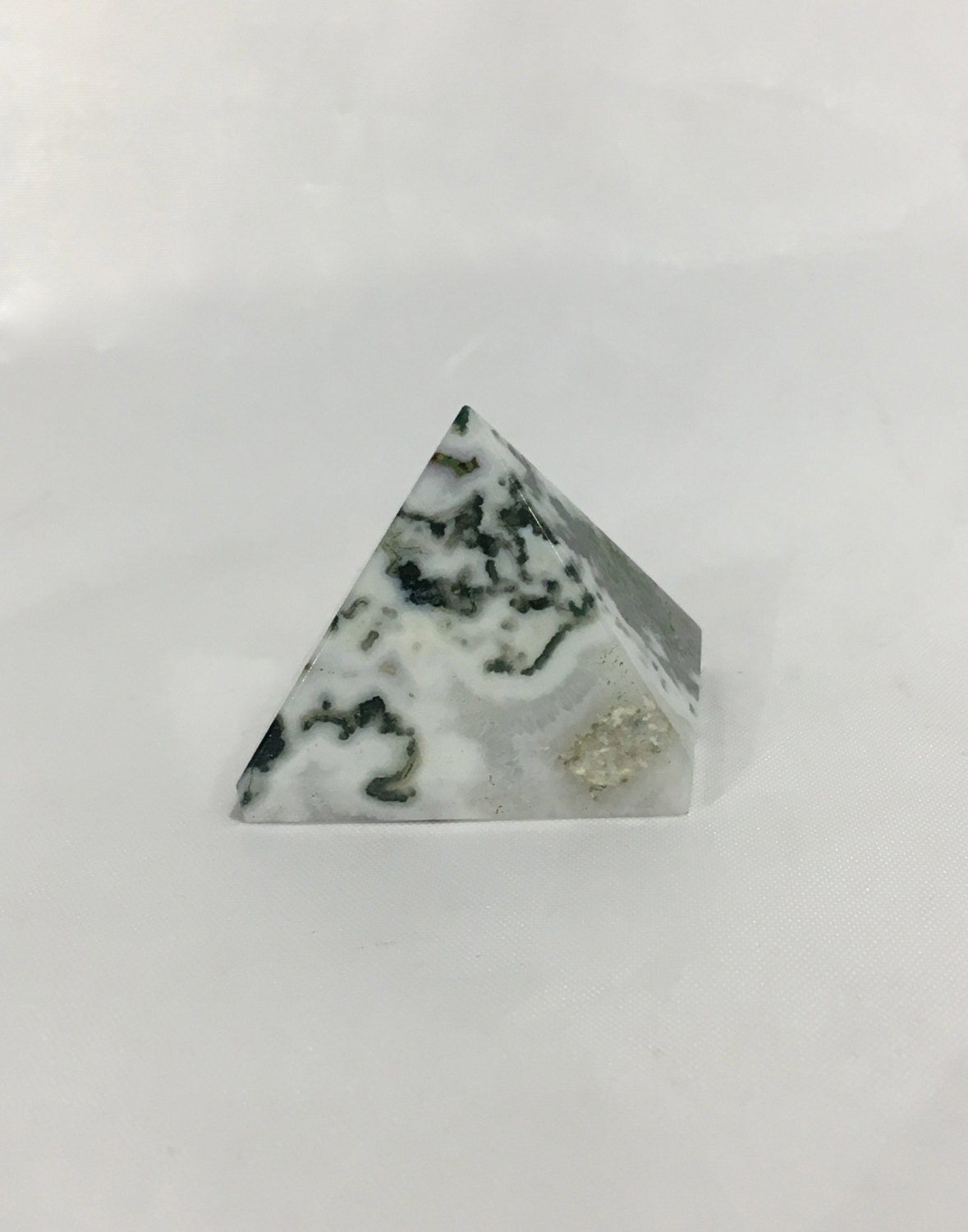 TREE AGATE Pyramid// Tree Agate// Crystal PYRAMID// Agate Pyramid ...