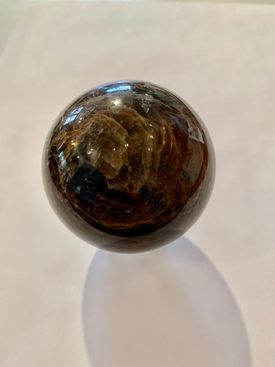 BLACK MOONSTONE Sphere// Moonstone Sphere// Crystal Sphere// Healing ...