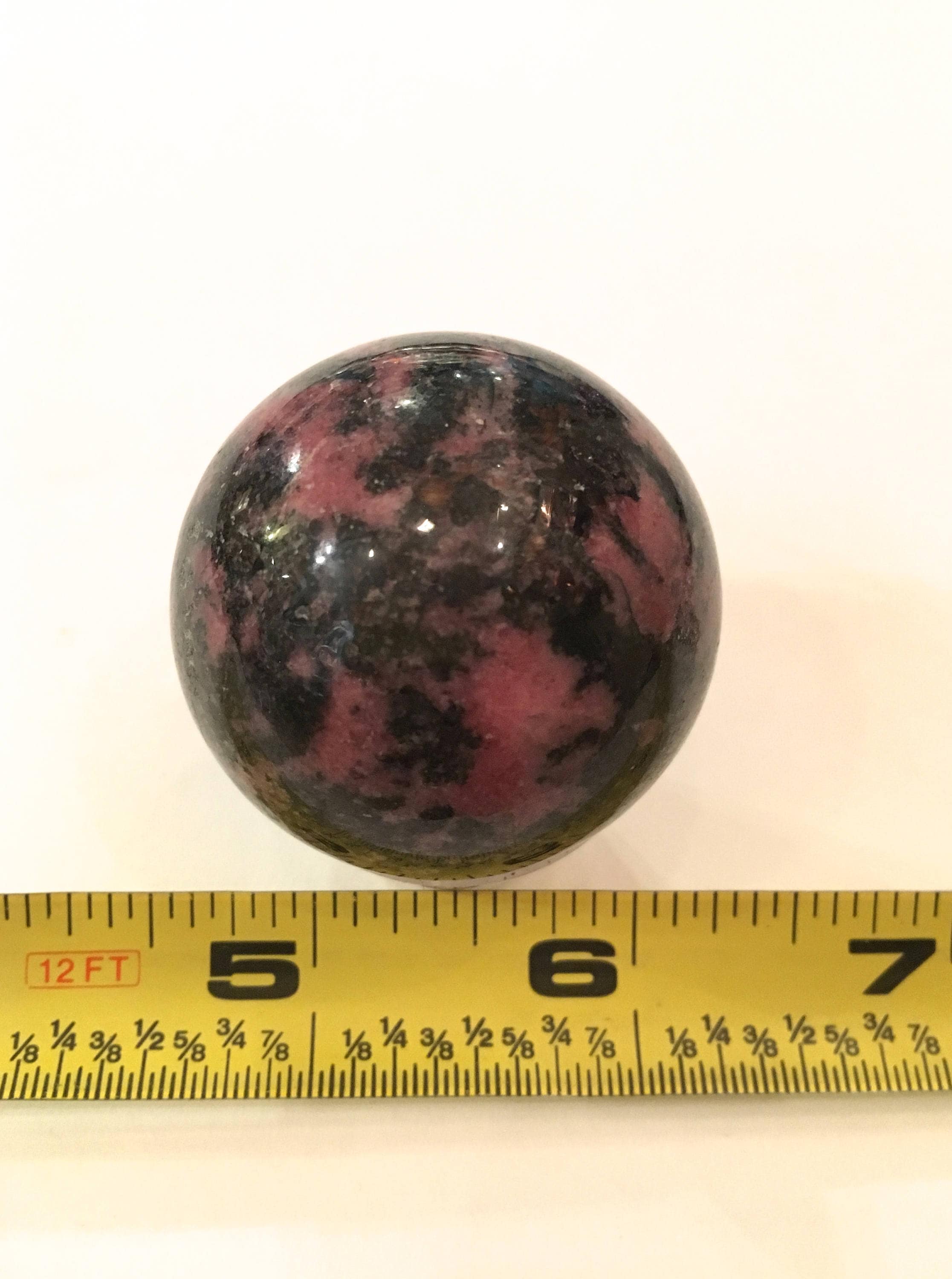 RHODONITE Sphere// Crystal Sphere// Rhodonite Orb// Rhodonite// Healing ...
