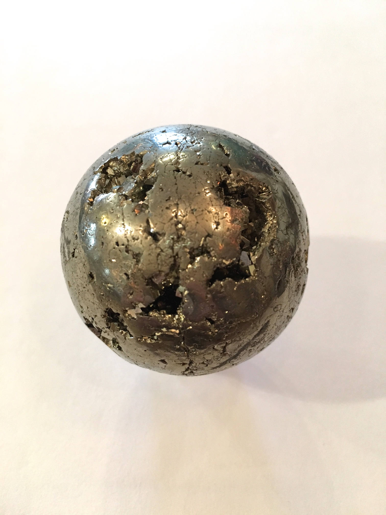 PYRITE SPHERE// Carved Pyrite Sphere// Healing Gemstone// Fools Good ...