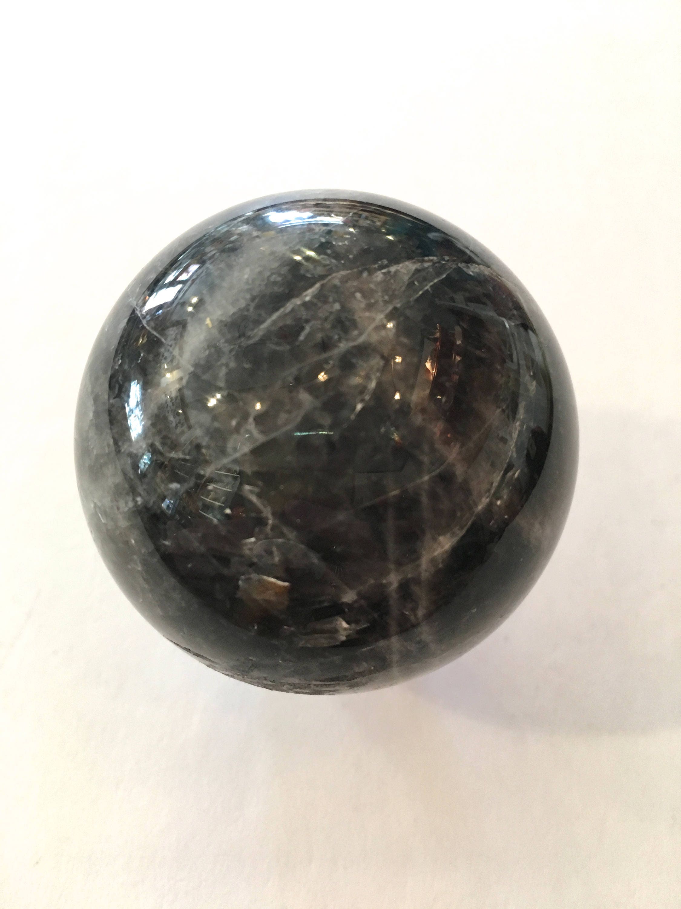 BLACK MOONSTONE Sphere// Moonstone Sphere// Crystal Sphere// Healing ...