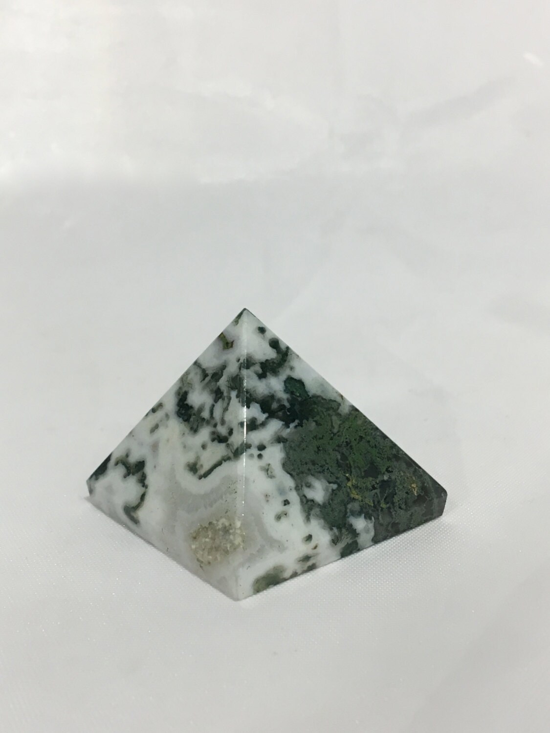 TREE AGATE Pyramid// Tree Agate// Crystal PYRAMID// Agate Pyramid ...