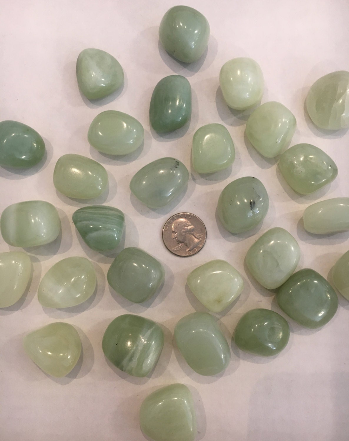 Beautiful Tumbled JADE Healing Gemstone// Chinese Jade// Tumbled Stones ... Beautiful Tumbled JADE Healing Gemstone// Chinese Jade// Tumbled Stones ...