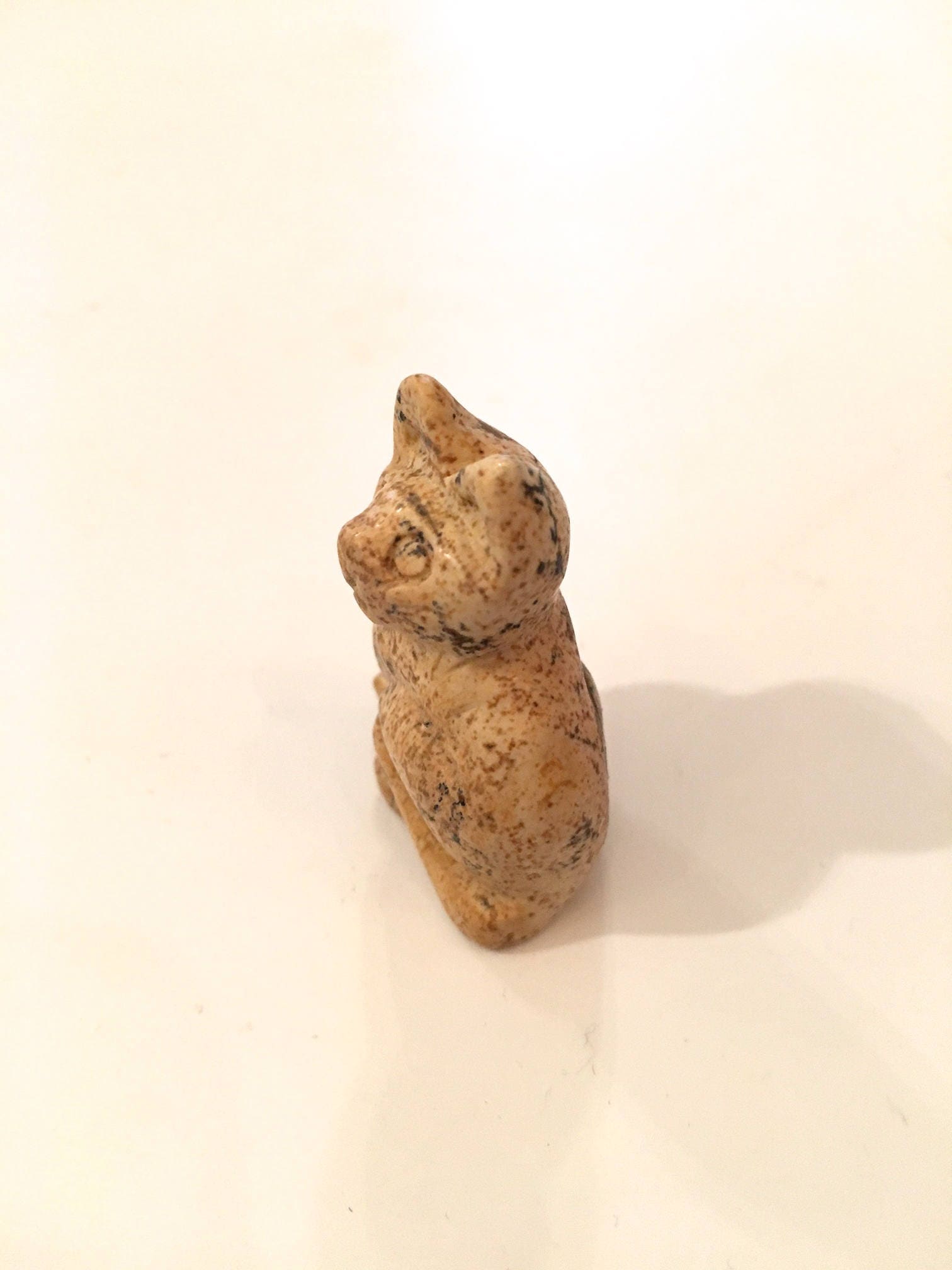 LANDSCAPE JASPER Cat// Jasper// Carved CAT// Healing Gemstones// Home ...
