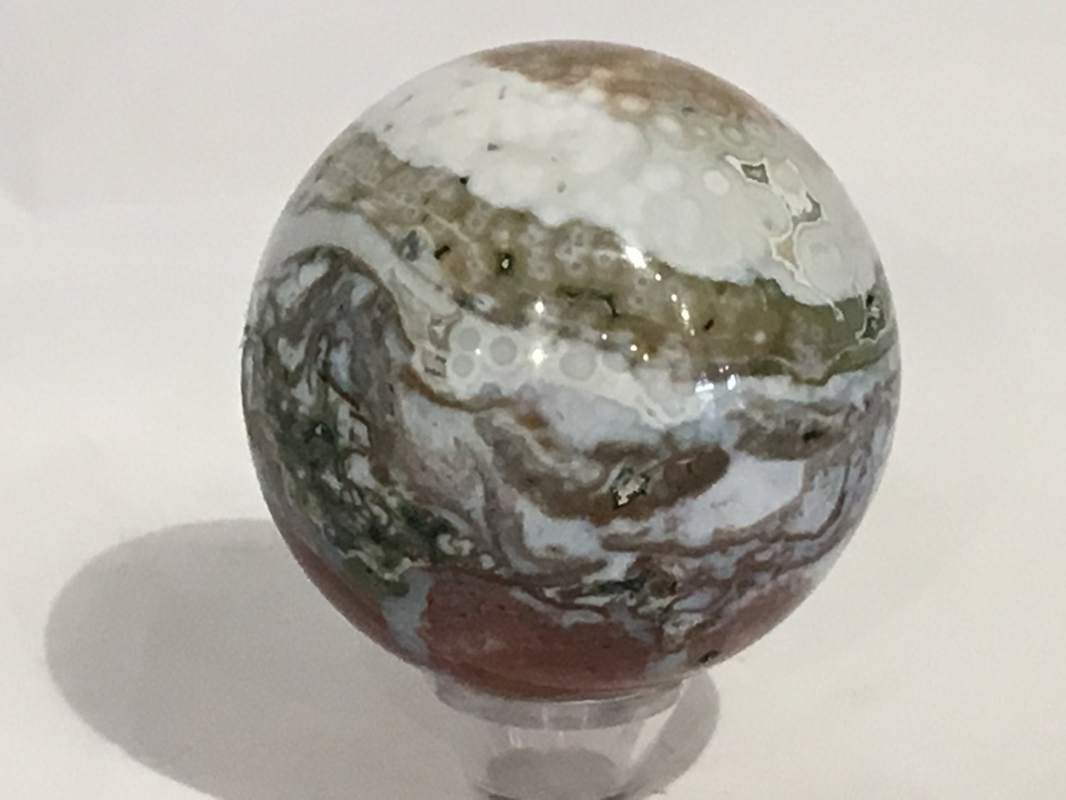 OCEAN JASPER Sphere// Jasper Sphere// Crystal Sphere// Healing Gemstone ...