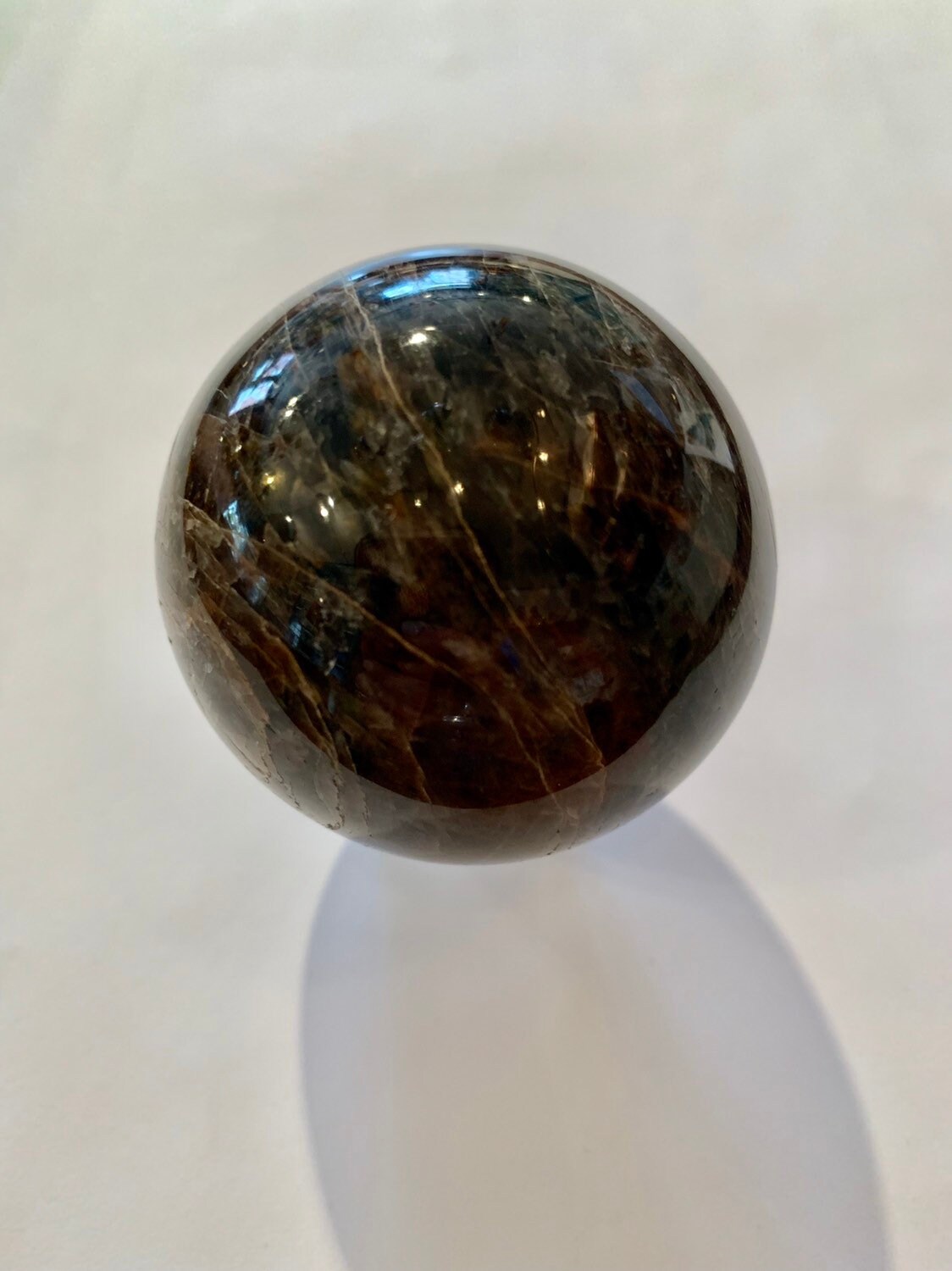 BLACK MOONSTONE Sphere// Moonstone Sphere// Crystal Sphere// Healing ...